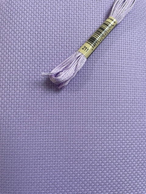 Aida - 14 Count - Lavender – Angel Crafts NZ