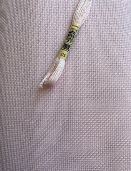 Aida - 16 Count - Pale Pink – Angel Crafts NZ